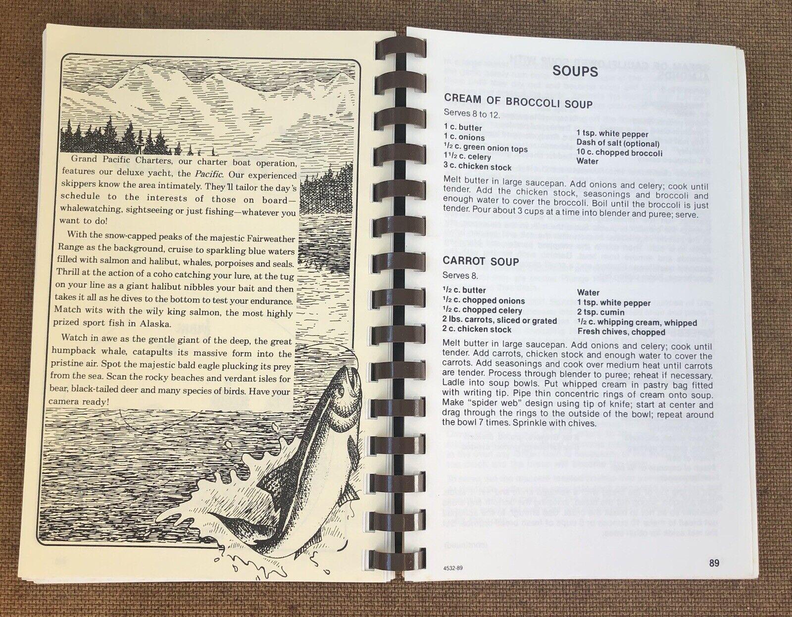 Vintage 1989 Glacier Bay Country Inn Alaska Spiral Cookbook Homestead ...