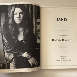 Vintage 1971 Janis Joplin First Printing SC Book 33 RPM Red Flex Record ...