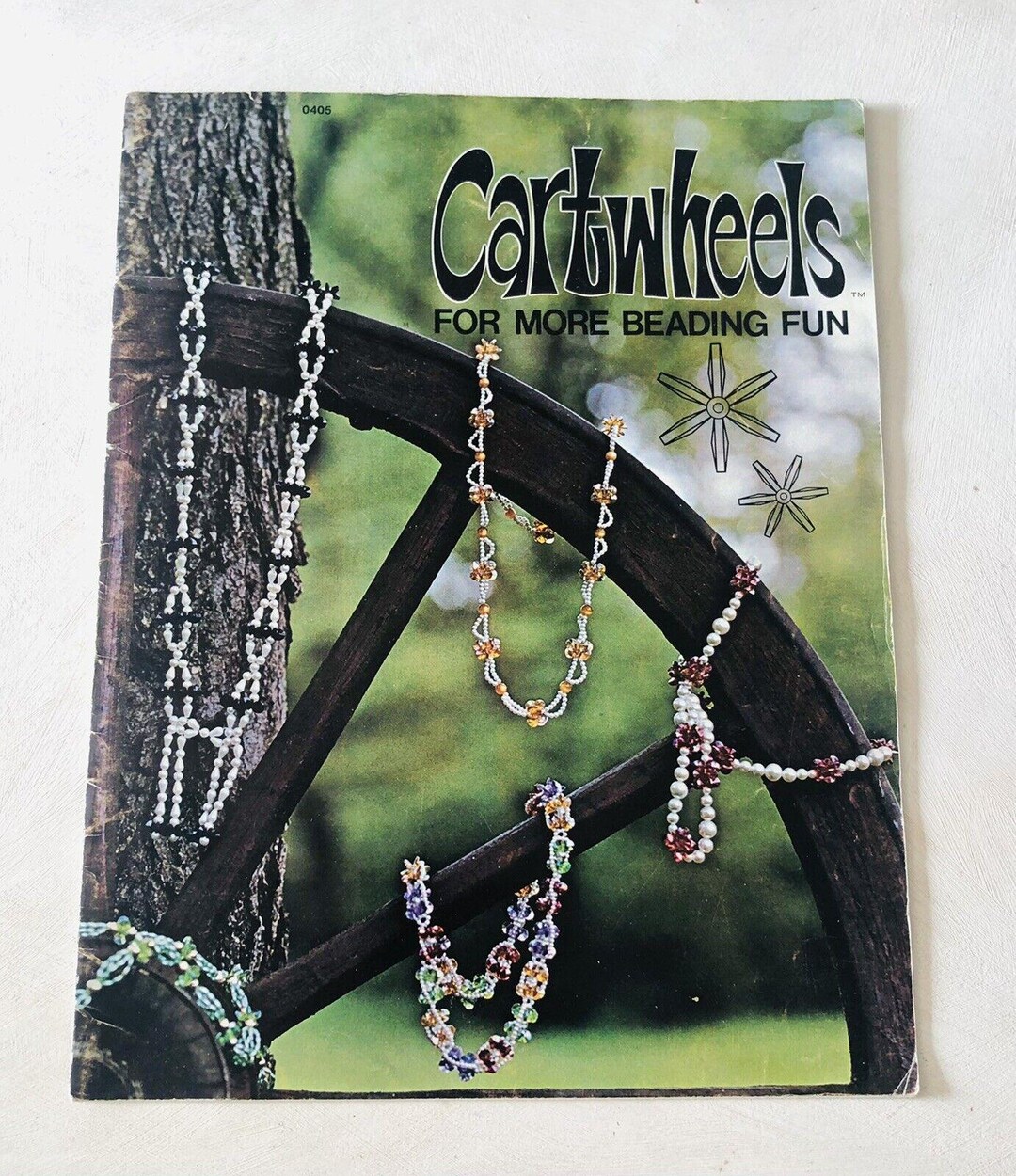 Vintage 1972 Bead Craft Jewelry Design Book Necklaces Cartwheels ...