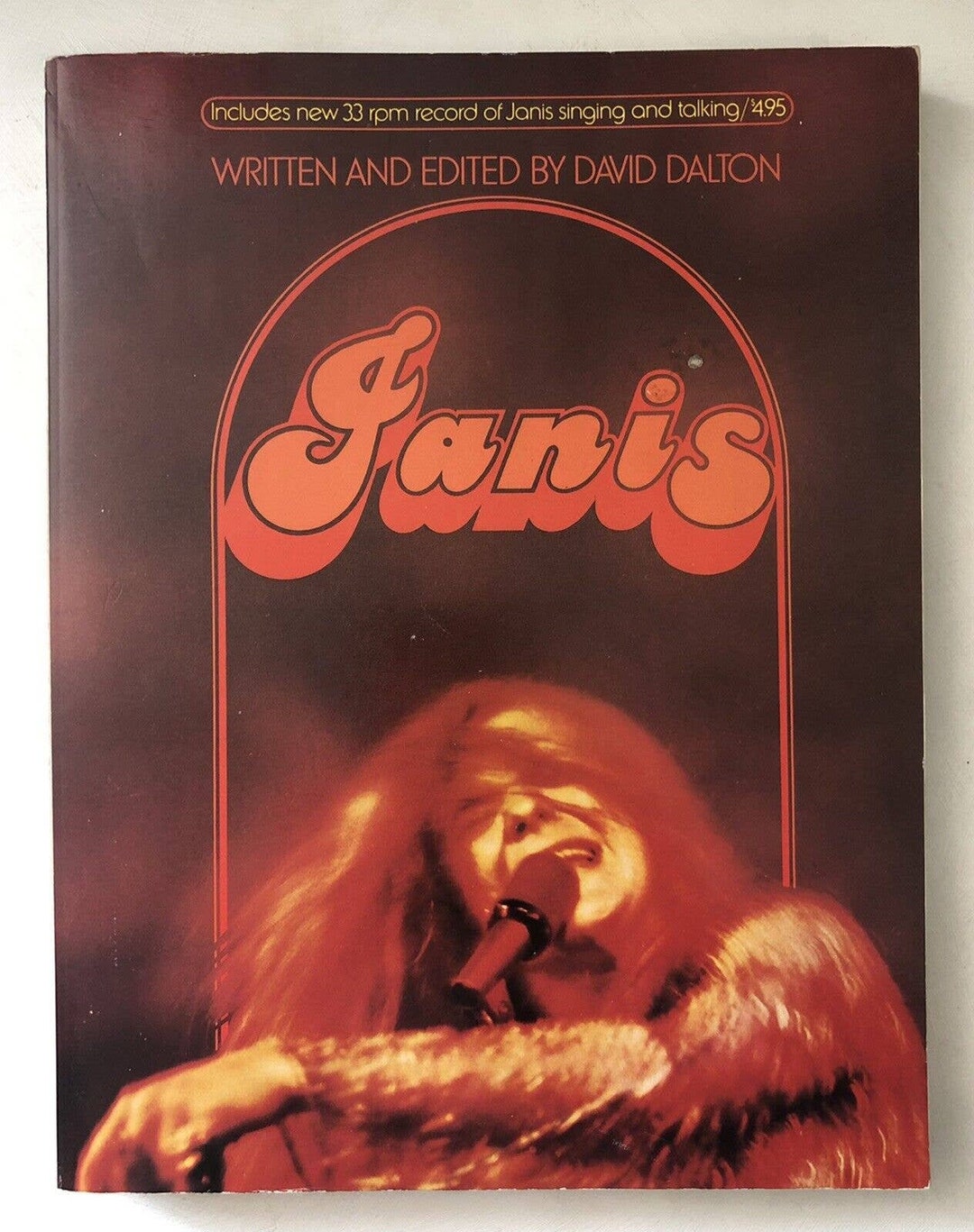 Vintage 1971 Janis Joplin First Printing SC Book 33 RPM Red Flex Record ...