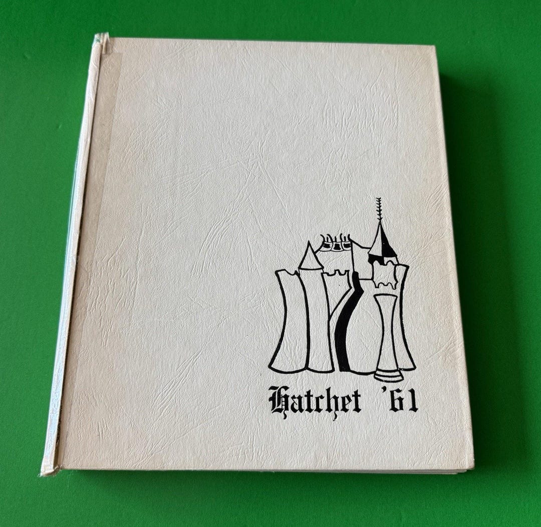 Vintage 1961 George Washington High School Senior Yearbook Medieval ...