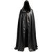 Men's Full-length Black Leather Cloak With Hood - Handcrafted Gothic ...