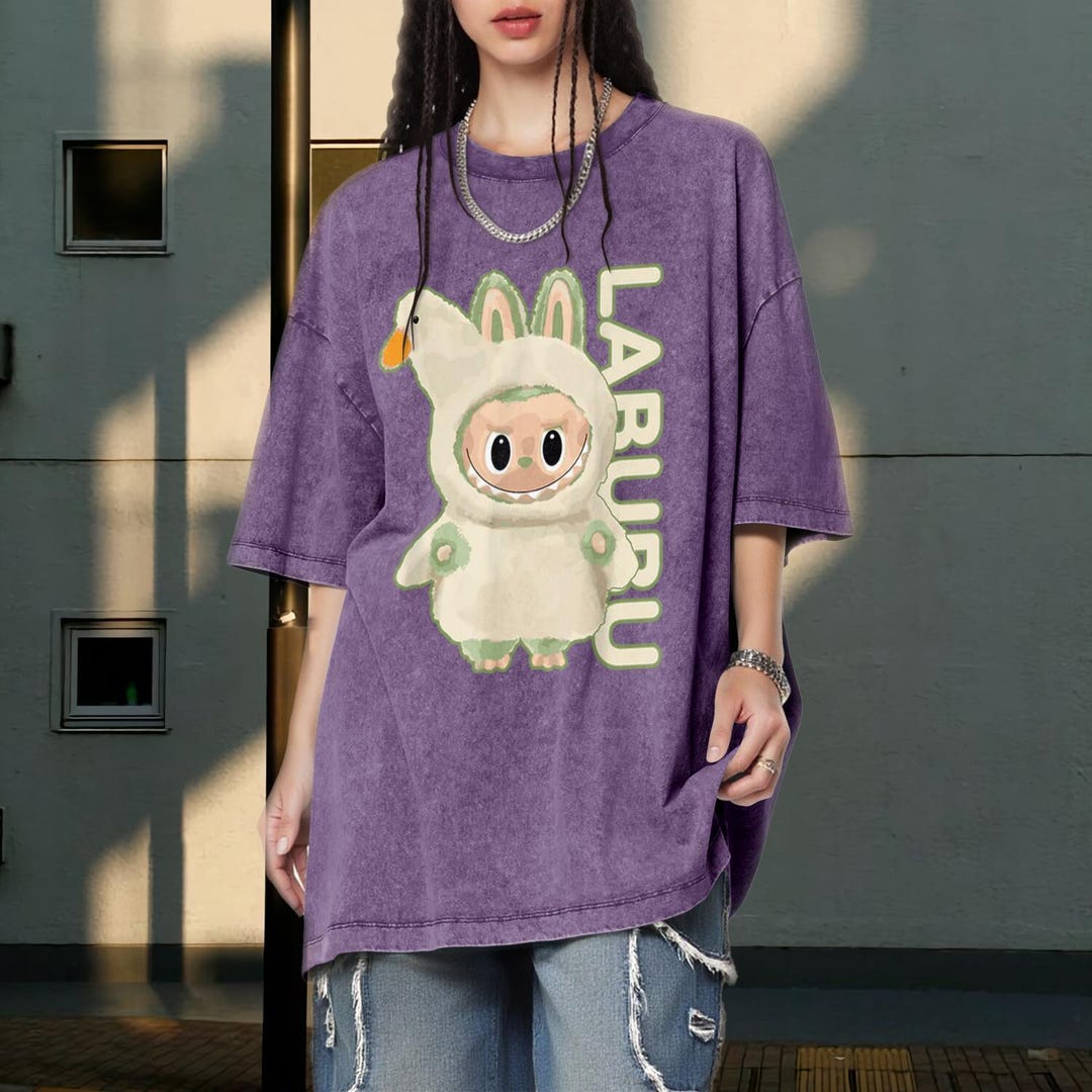 Cute Goose Labubu Tee, Cute Labubu Character T-shirt,soft Cartoon ...