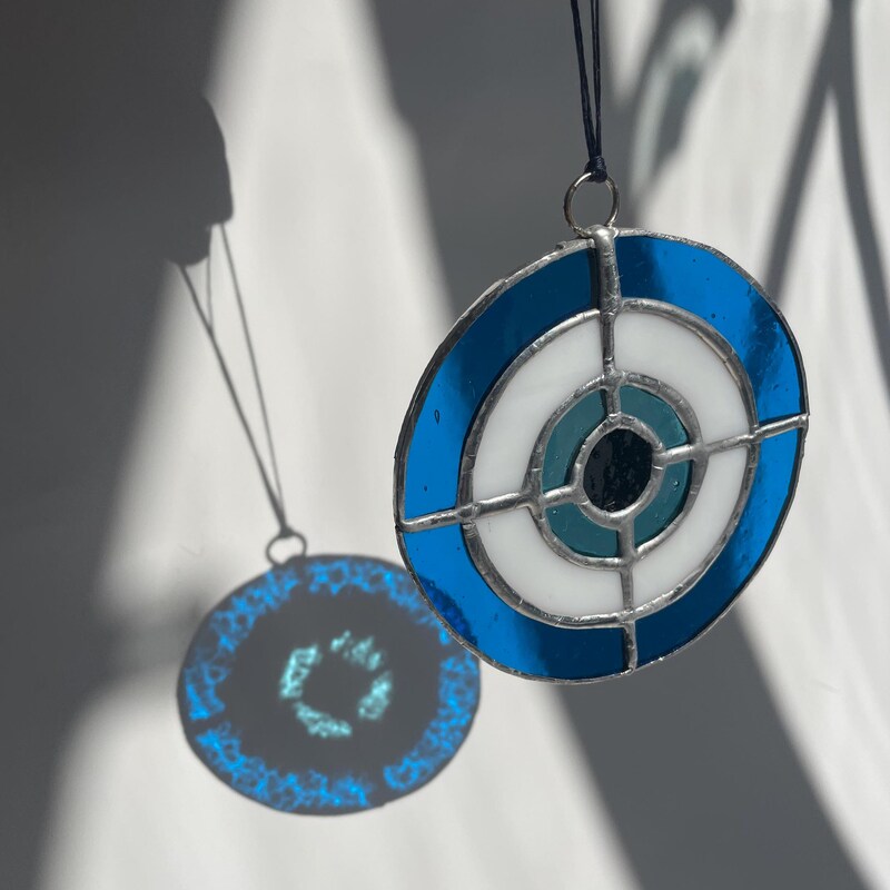 Evil Eye Stained Glass - Etsy Denmark