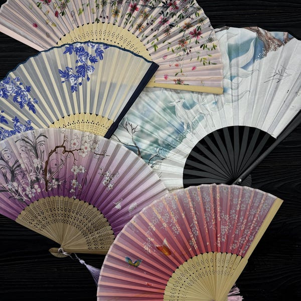 Large Japanese Fan - Etsy