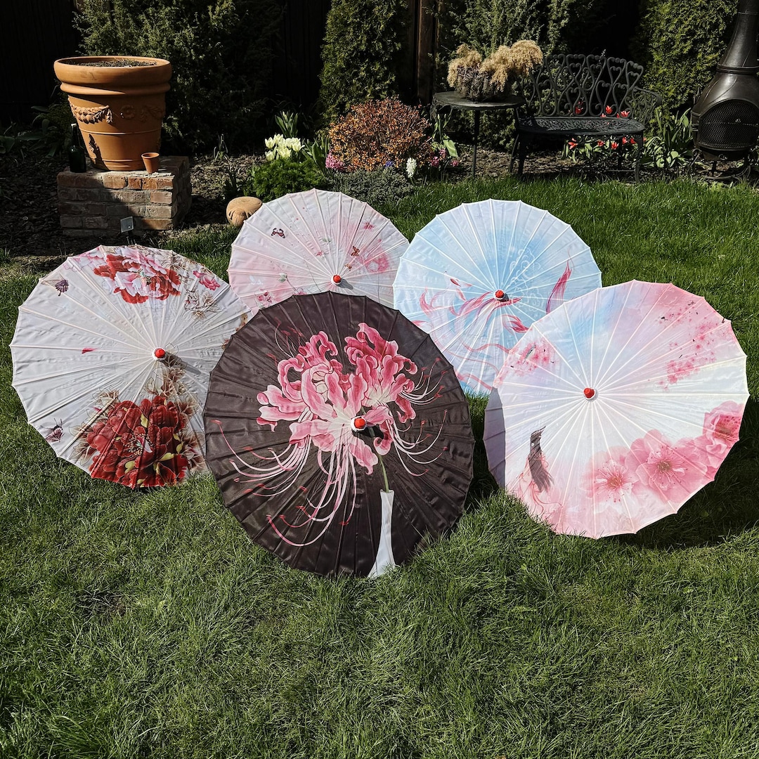 Japanese Parasol, Traditional Elegant Asian Parasol, Thai Decorative ...