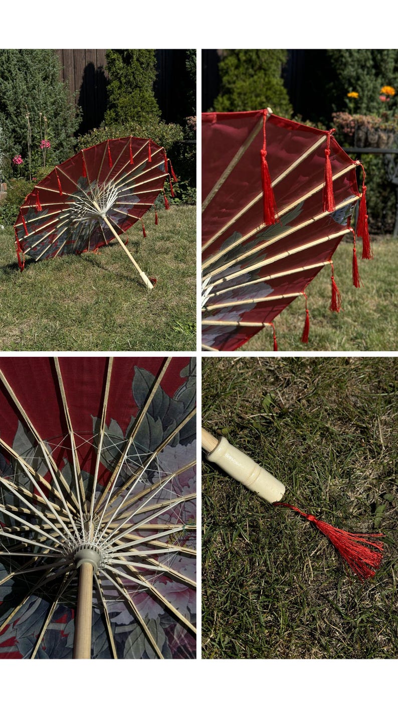 Handmade UV Parasol, Traditional Asian Umbrella, Sun Protection - Etsy