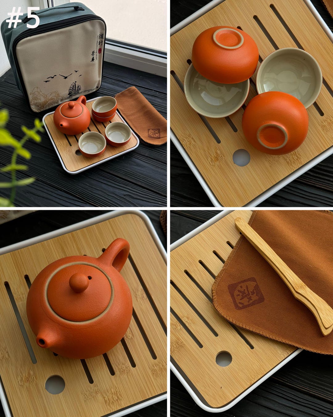 Traditional Chinese Tea Set, Collectible Teaware, Handmade Pottery Tea ...