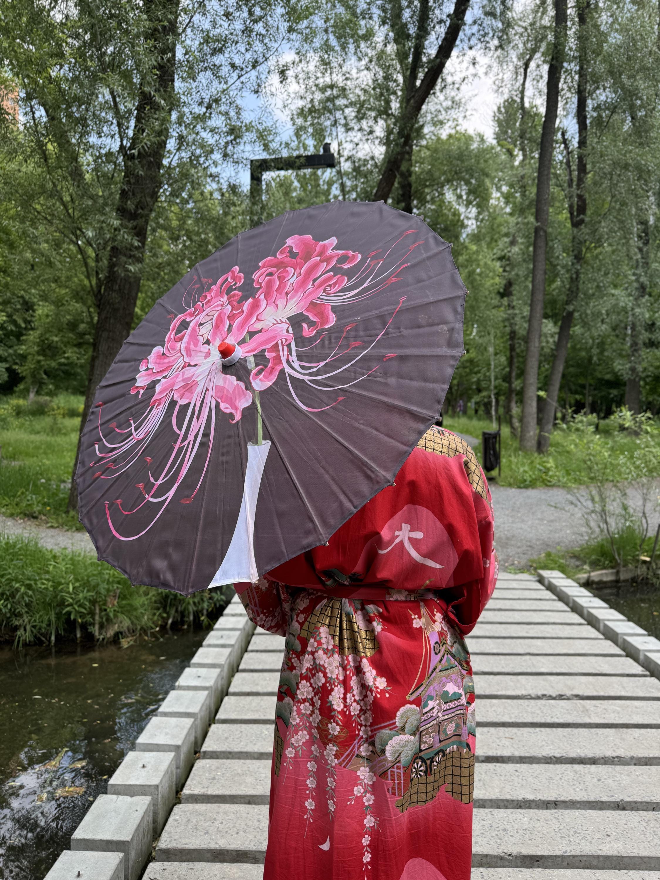 Elegant Asian UV Parasol, Traditional Japanese Umbrella, Sun Protection ...