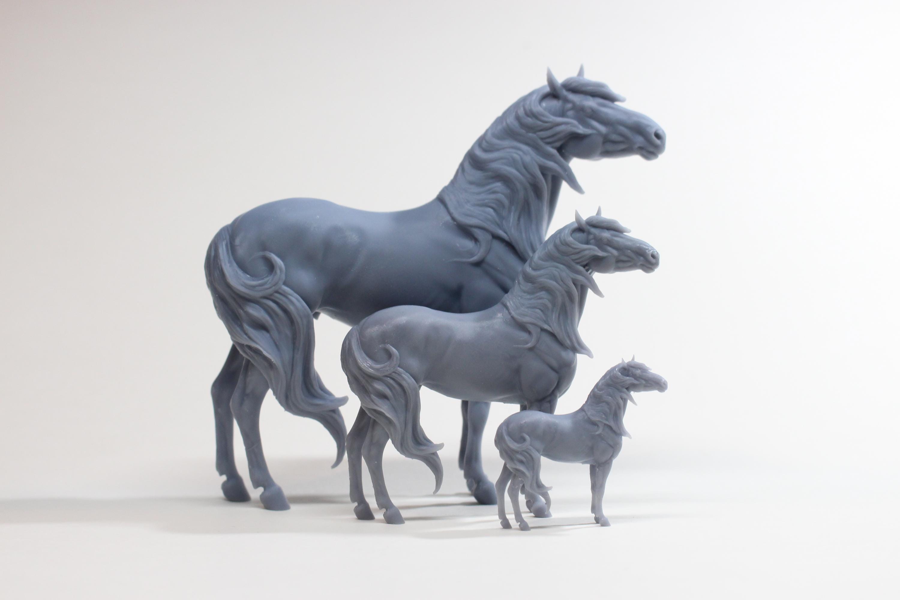 Murgese Stallion (3 Mane Options) - Unpainted 3D Resin Model - Sculpted ...