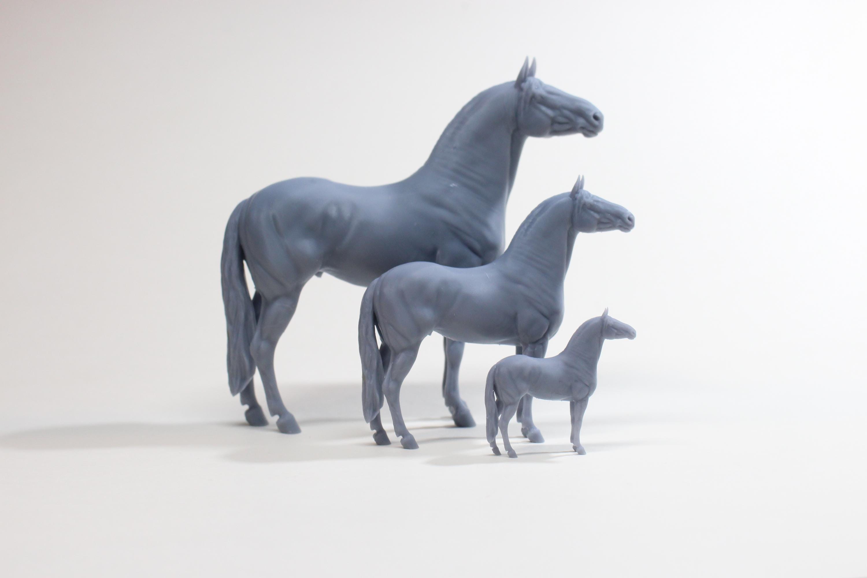 Murgese Stallion (3 Mane Options) - Unpainted 3D Resin Model - Sculpted ...