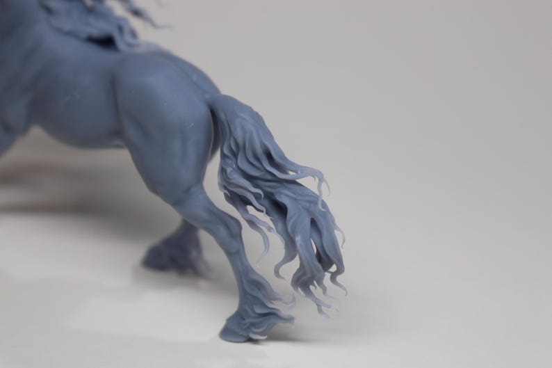 Galloping Friesian Stallion - Unpainted Resin Model Horse - Sculpted by ...