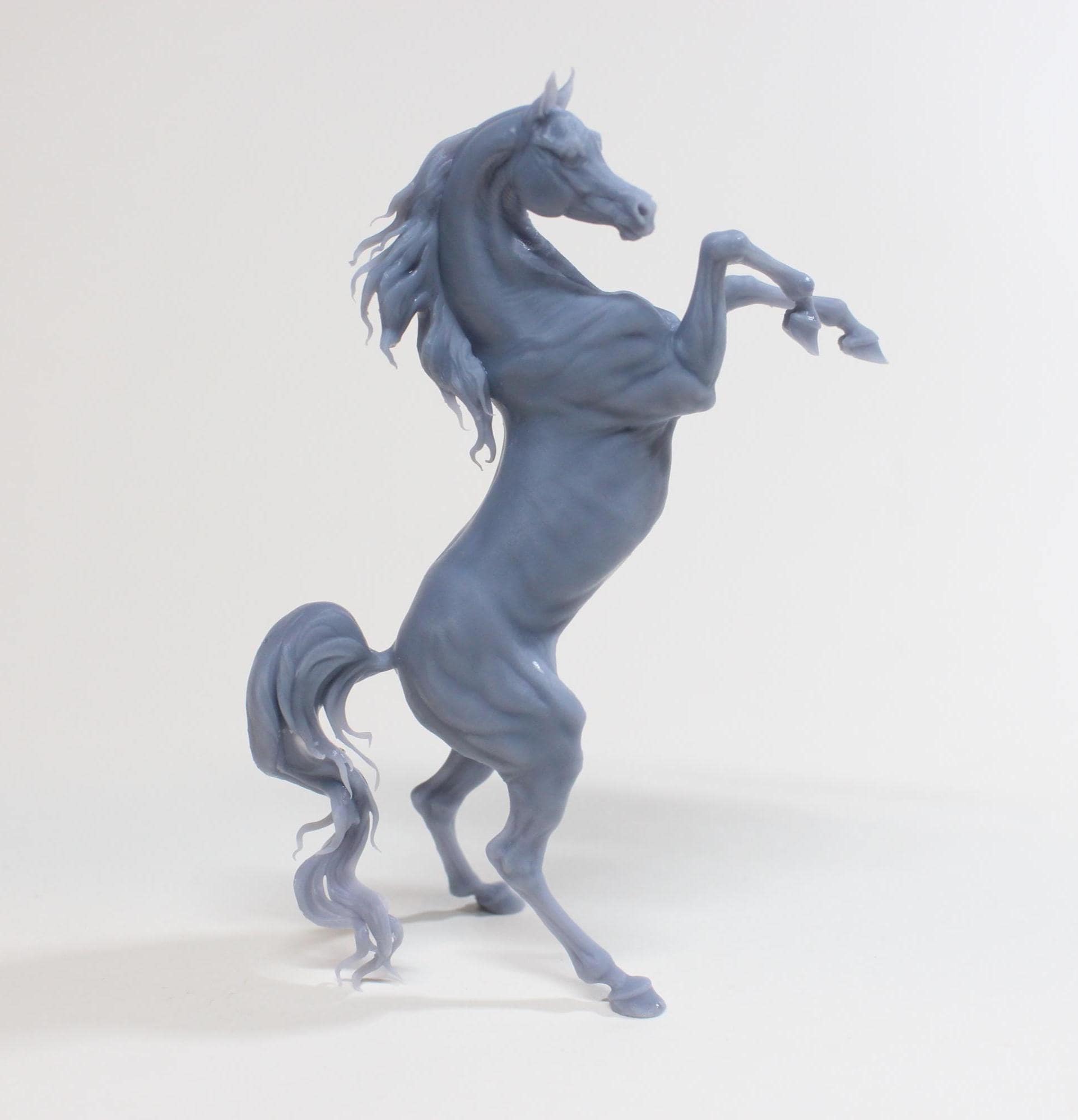 Rearing Arabian Stallion - Unpainted 3D Printed Resin Model Horse ...