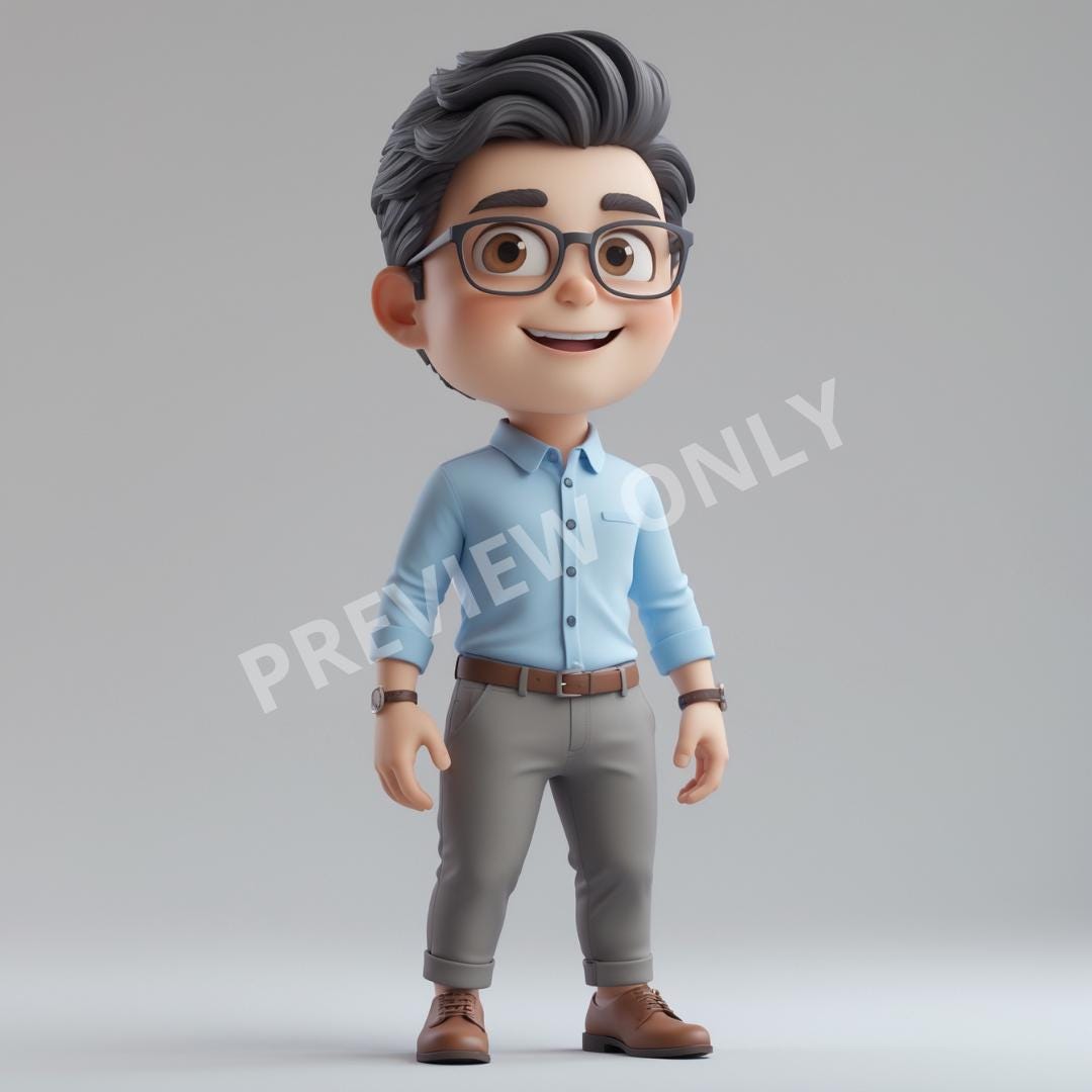 Chibi Avatar | Professional Profile Picture | Linkedin Digital Portrait ...