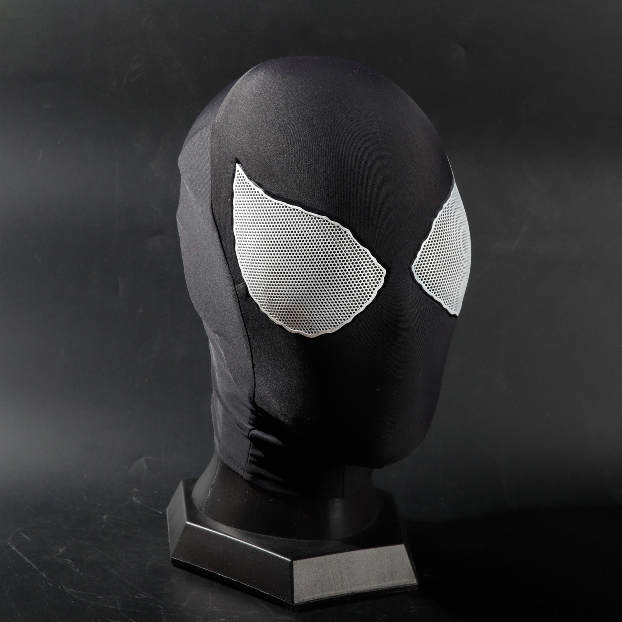 Customized Symbiote Spider Man Mask With 3D Printed Face Shell and ...