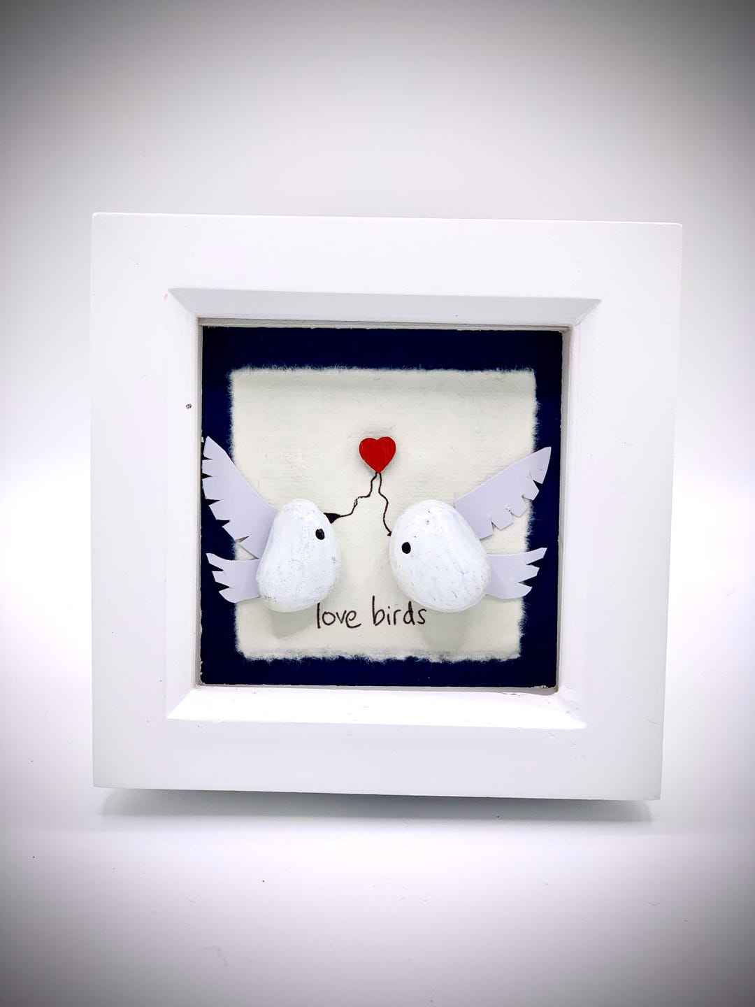 Little Love Birds, Pebble Art, Family Picture, Gifts for Couples ...