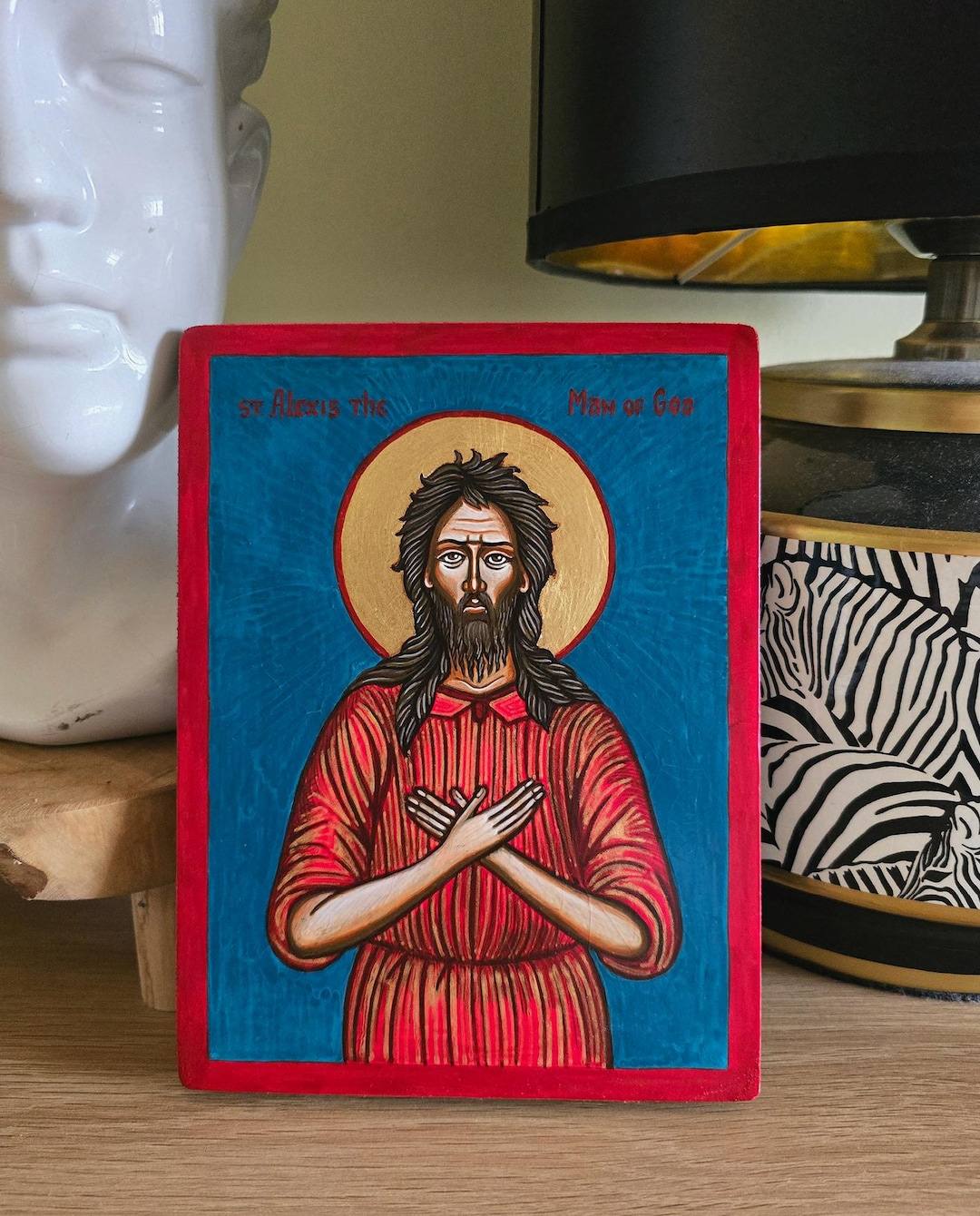 Hand-painted Saint Alexis Icon: St. Alexius of Rome, 6 X 3.5 In - Etsy