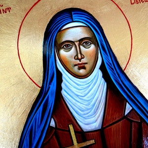St. Therese of Roses, St Therese of Lisieux Icon, Custom Handpainted ...