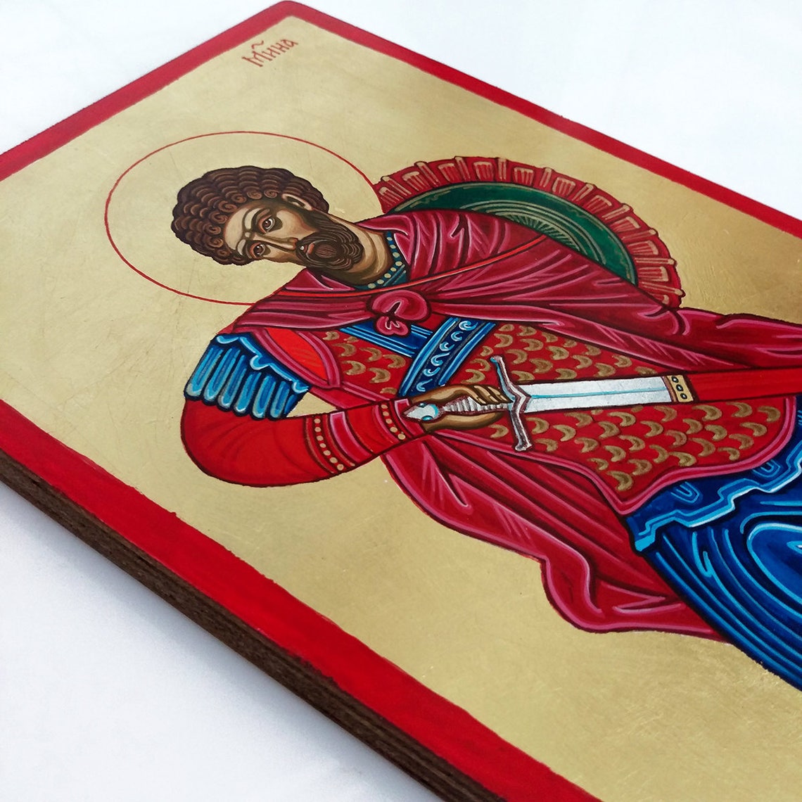 Saint Martyr Mina of Egypt Icon St. Menas the Wonder Worker - Etsy