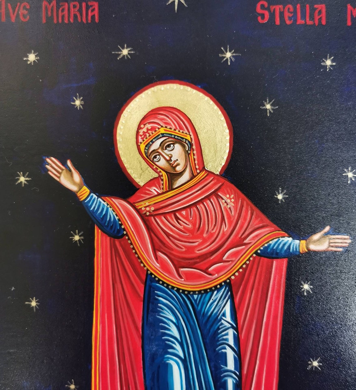 Our Lady Star of the Sea Icon, Stella Maris , Handpainted Original ...