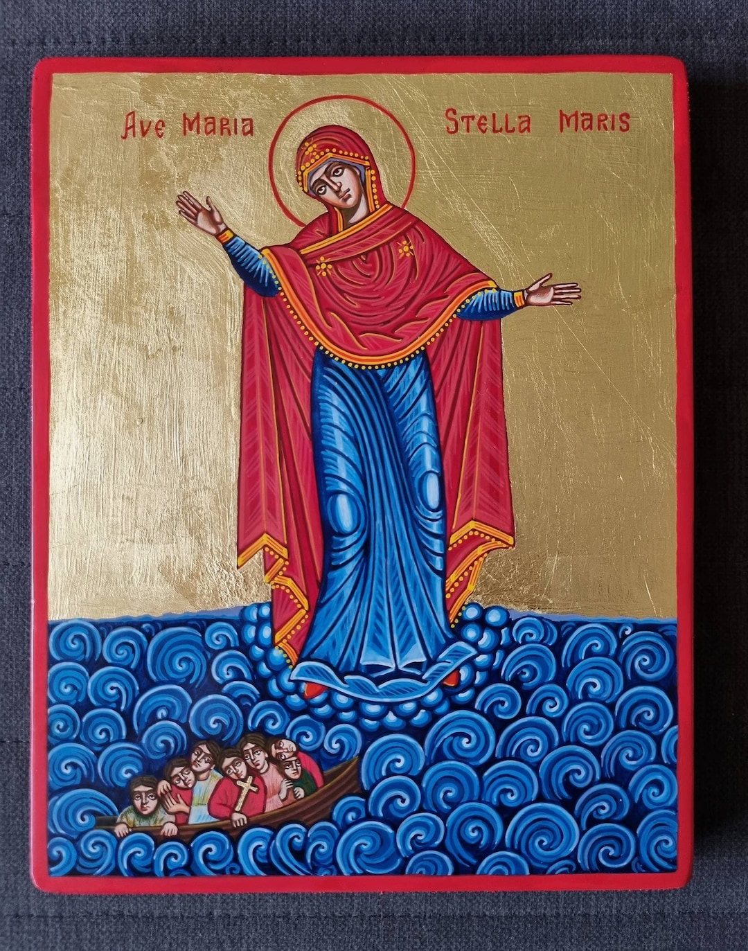 Stella Maris Our Lady Star of the Sea, Original Icon 8/10 Inches - Etsy