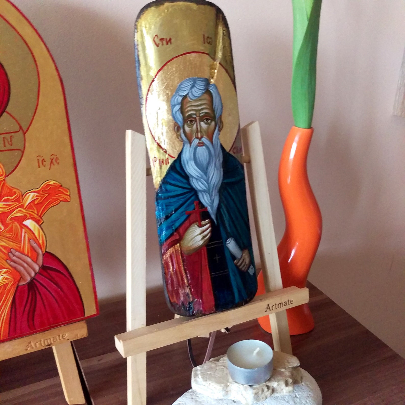 Saint Ivan Rilski St Ioan of Rila Handpainted Icon - Etsy