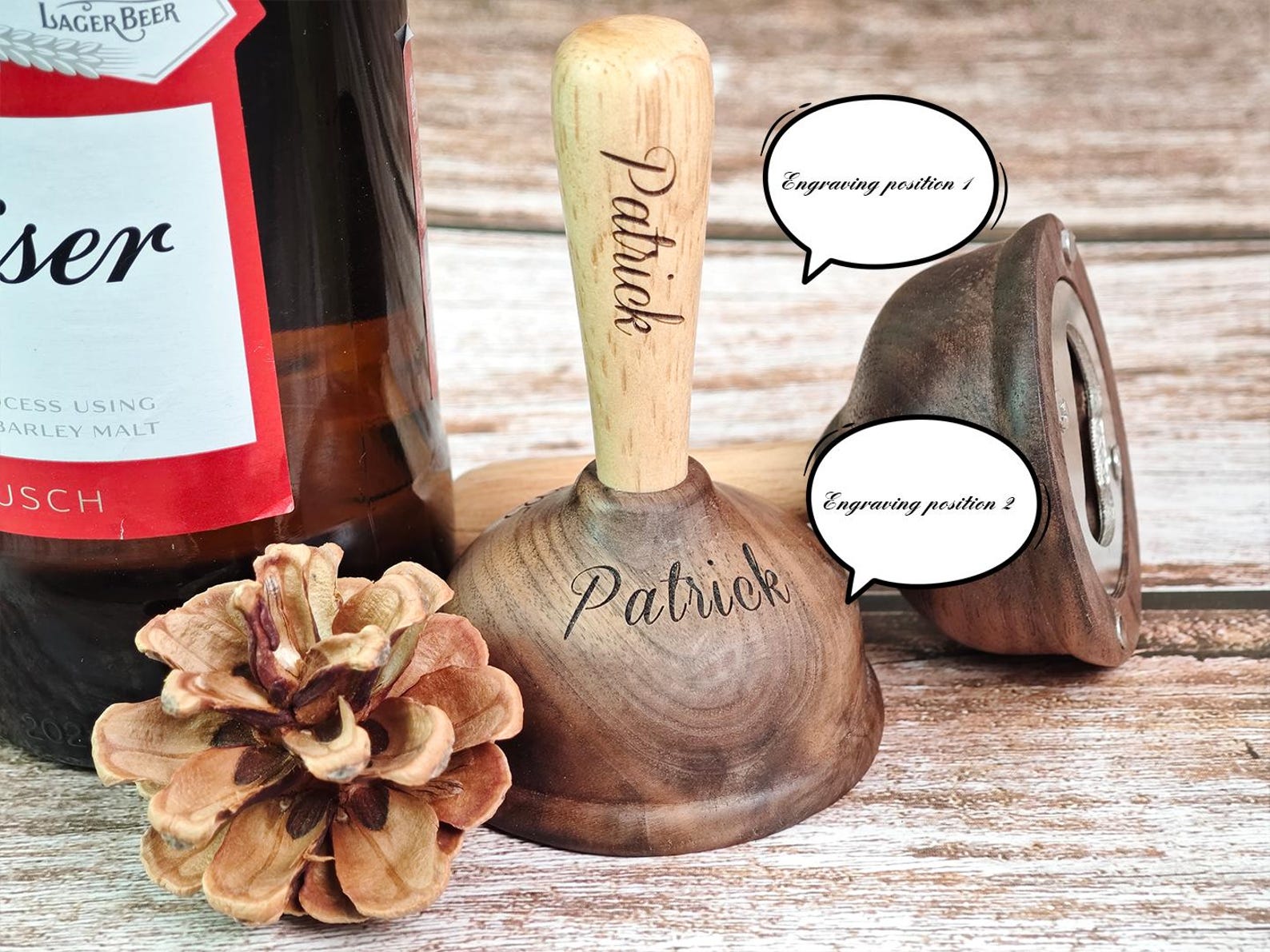 Walnut Wood Toilet Plunger Bottle Opener: Fun Groomsmen Gift - Etsy