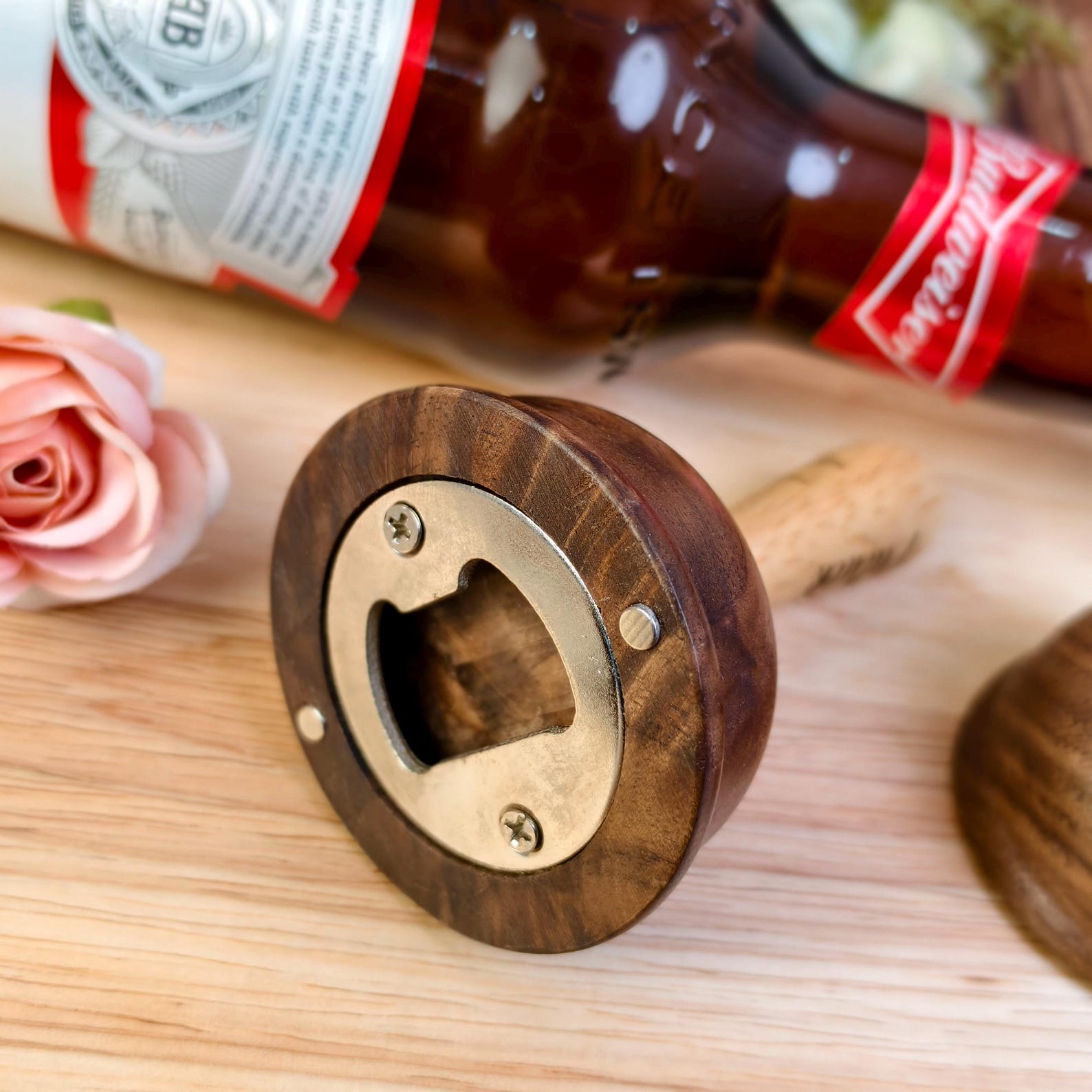 Walnut Wood Toilet Plunger Bottle Opener: Fun Groomsmen Gift - Etsy