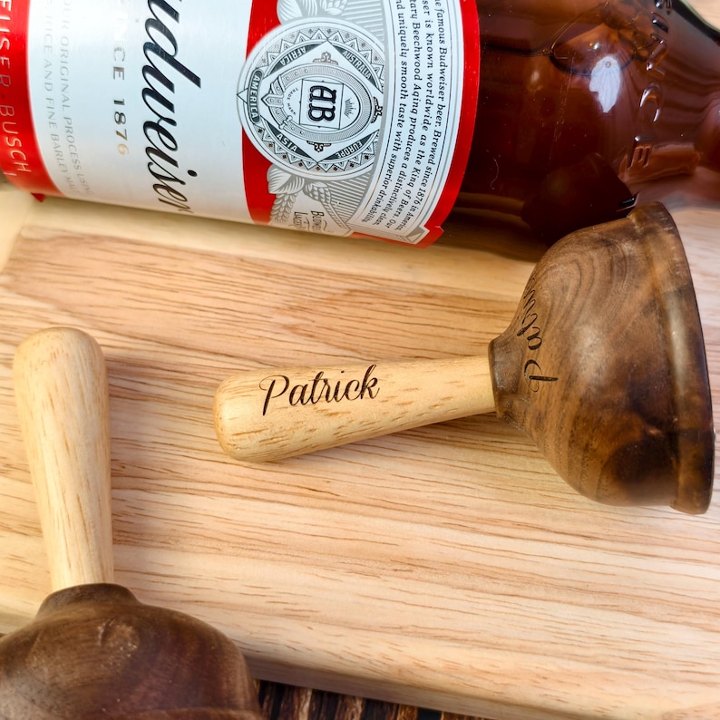 Walnut Wood Toilet Plunger Bottle Opener: Fun Groomsmen Gift - Etsy