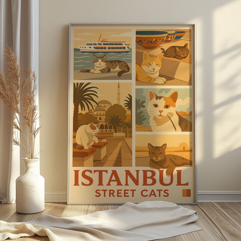 Istanbul Cats Poster - Etsy