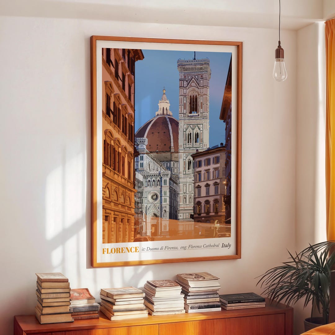 Florence Cathedral Wall Art – Duomo Di Firenze Travel Print, Italy City ...