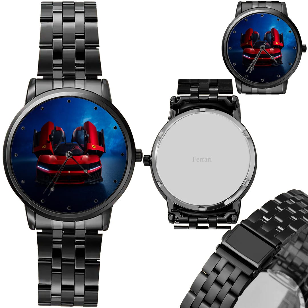 Ferrari F80 Red Car Watch – Supercar Inspired Wristwatch, Automotive ...