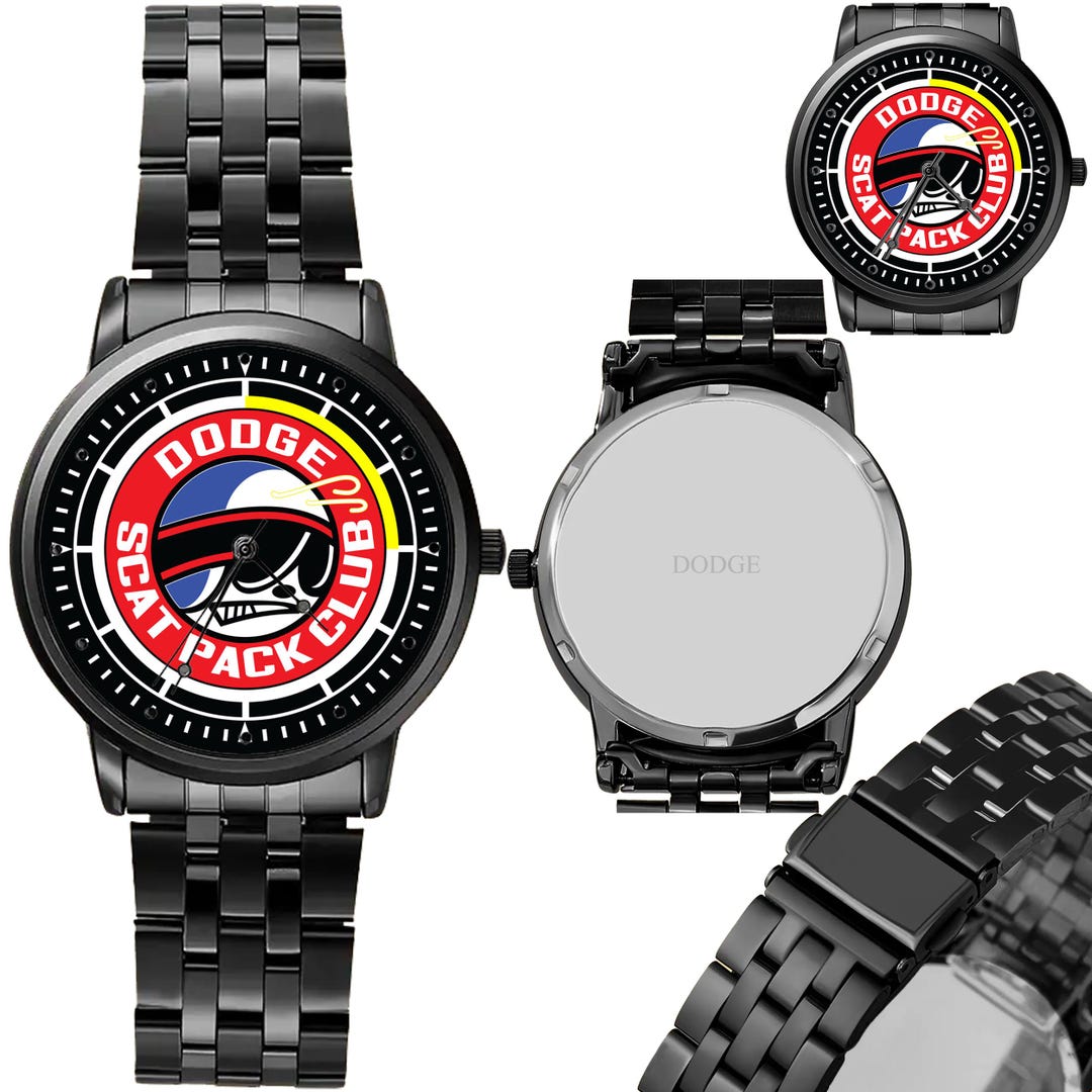 Dodge Scat Pack Club Logo Sport Watch for Men, Wrist Watches, Unique ...