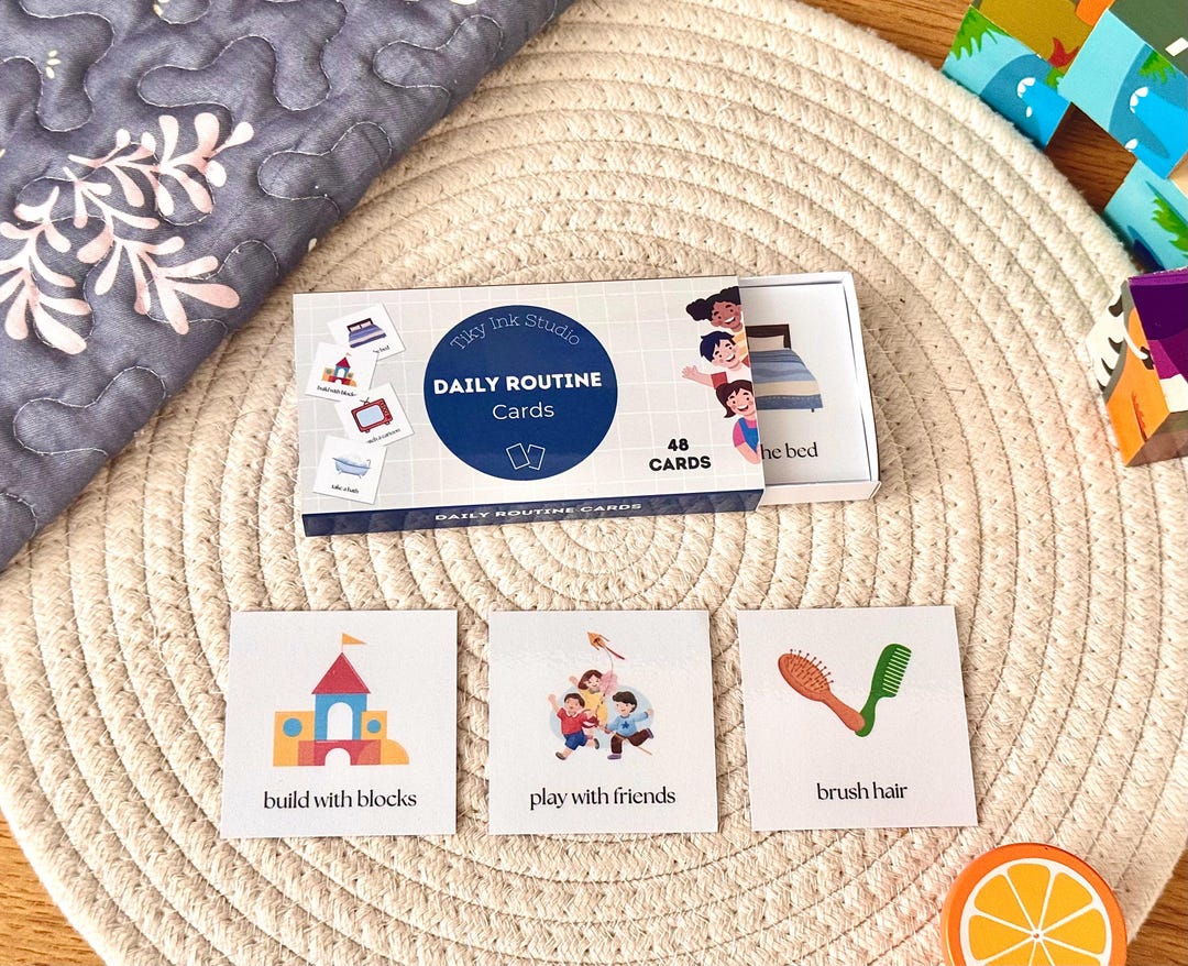 Visual Schedule Flashcards: Daily Routine Cards for Toddlers ...