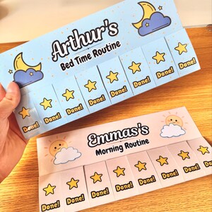 Personalised Montessori Visual Routine Chart for Kids • Morning ...