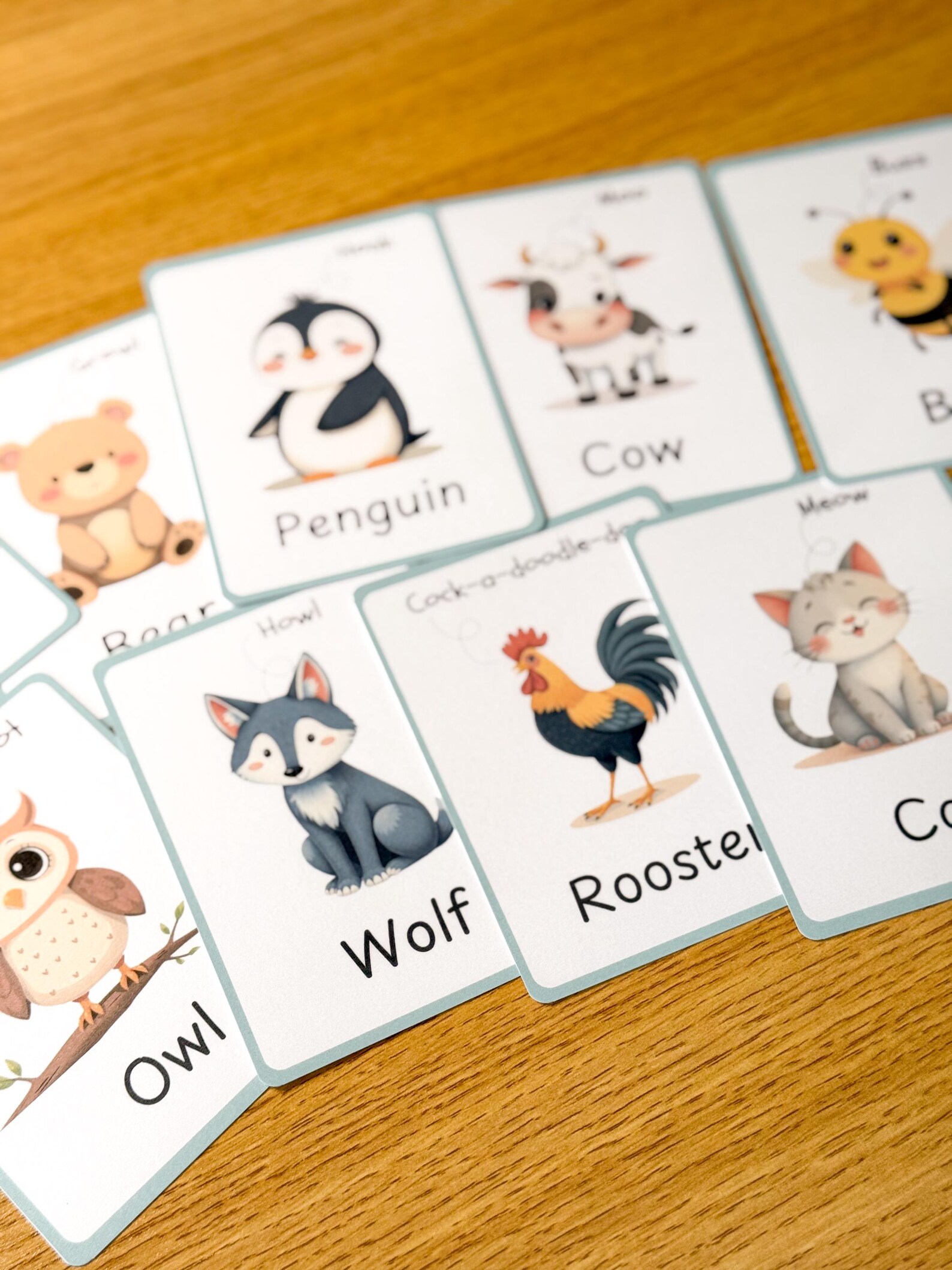 Animal Sounds Flashcards With QR Codes: Educational Learning - Etsy