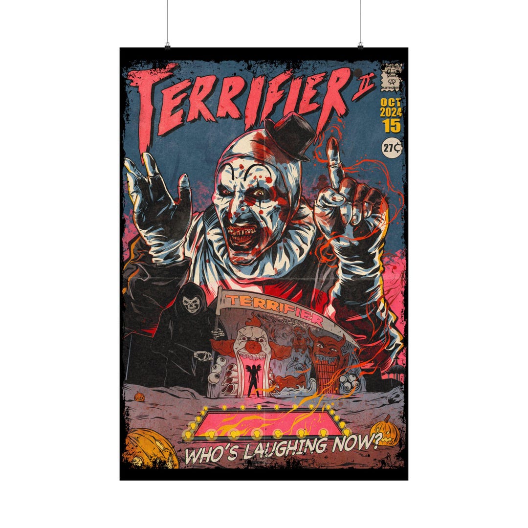 Aesthetic Terrifier Horror Movies Vintage Premium Graphic Posters - Etsy