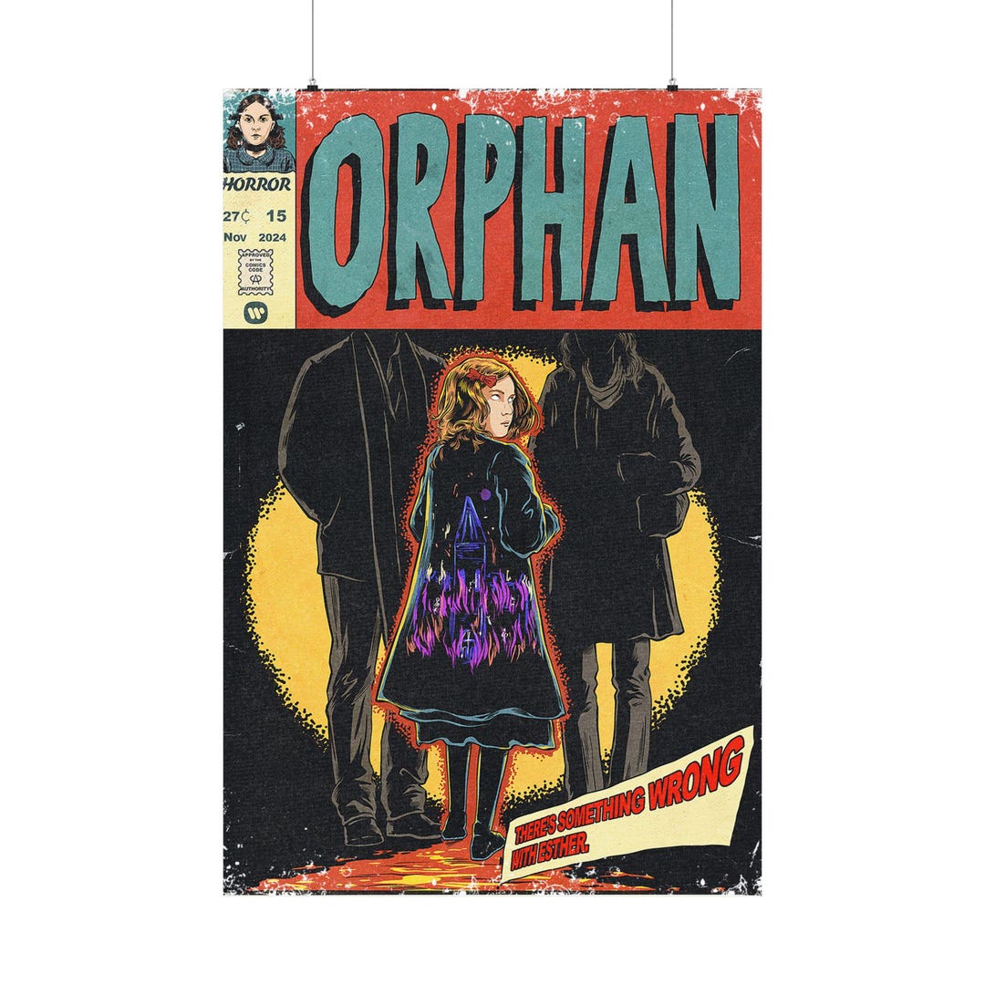 Aesthetic Vintage Orphan Horror Movie Poster - Classic Retro Style ...
