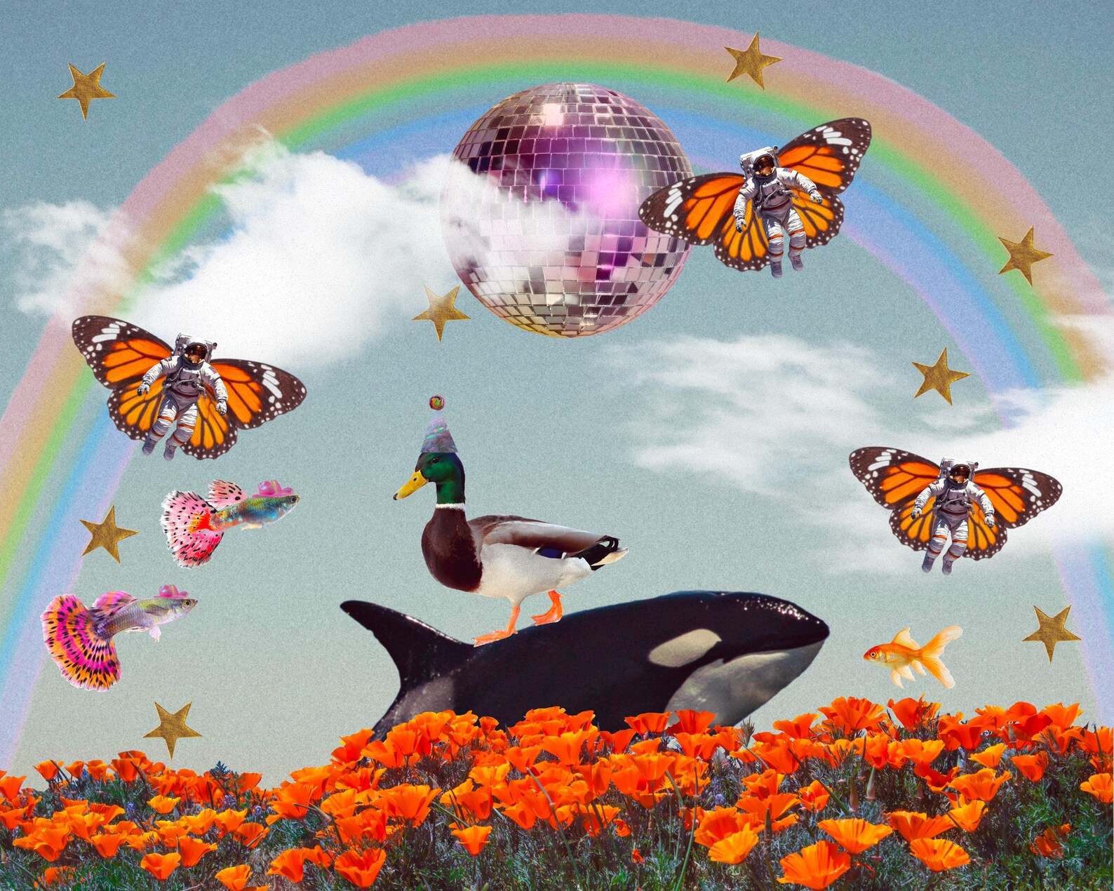 Cowboy Disco - Digital Collage- Instant Download - Digital Art - Etsy