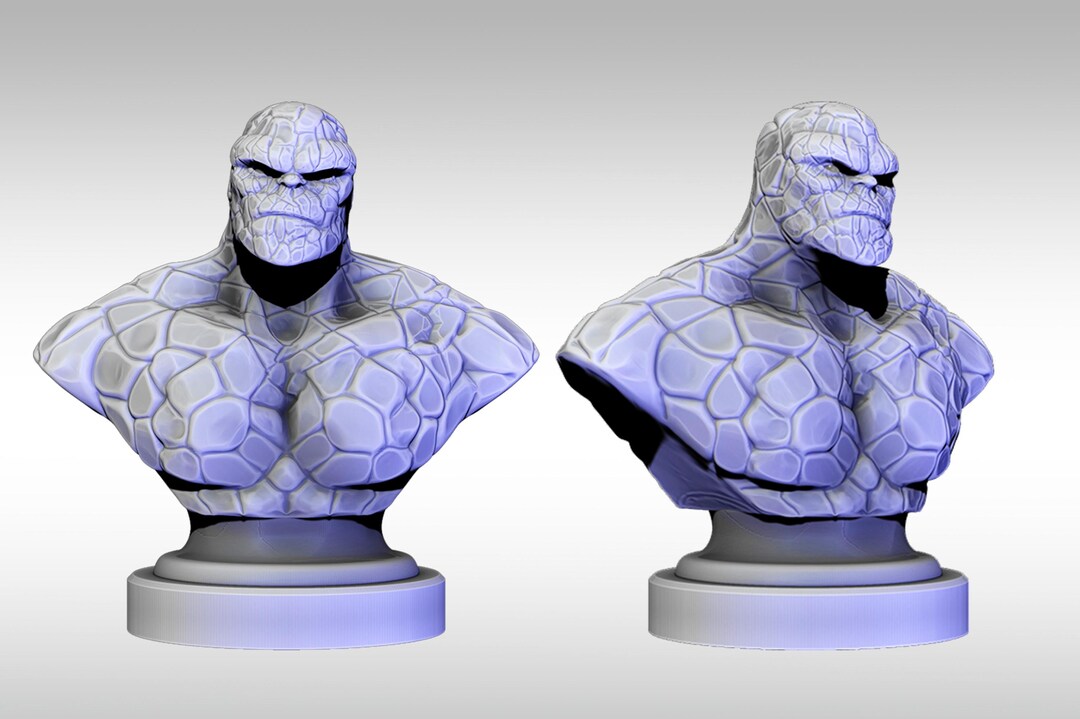 The Thing Bust 3D STL File ( Fantastic Four) 3D Print Files - Etsy