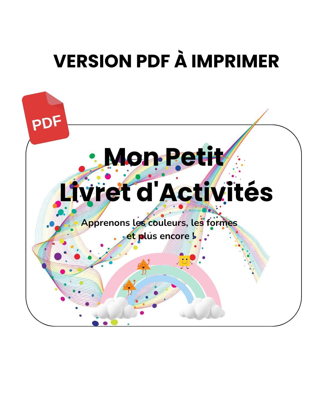 Livret Activités Enfant 2-5 Ans PDF, Montessori Apprenons Les Couleurs ...