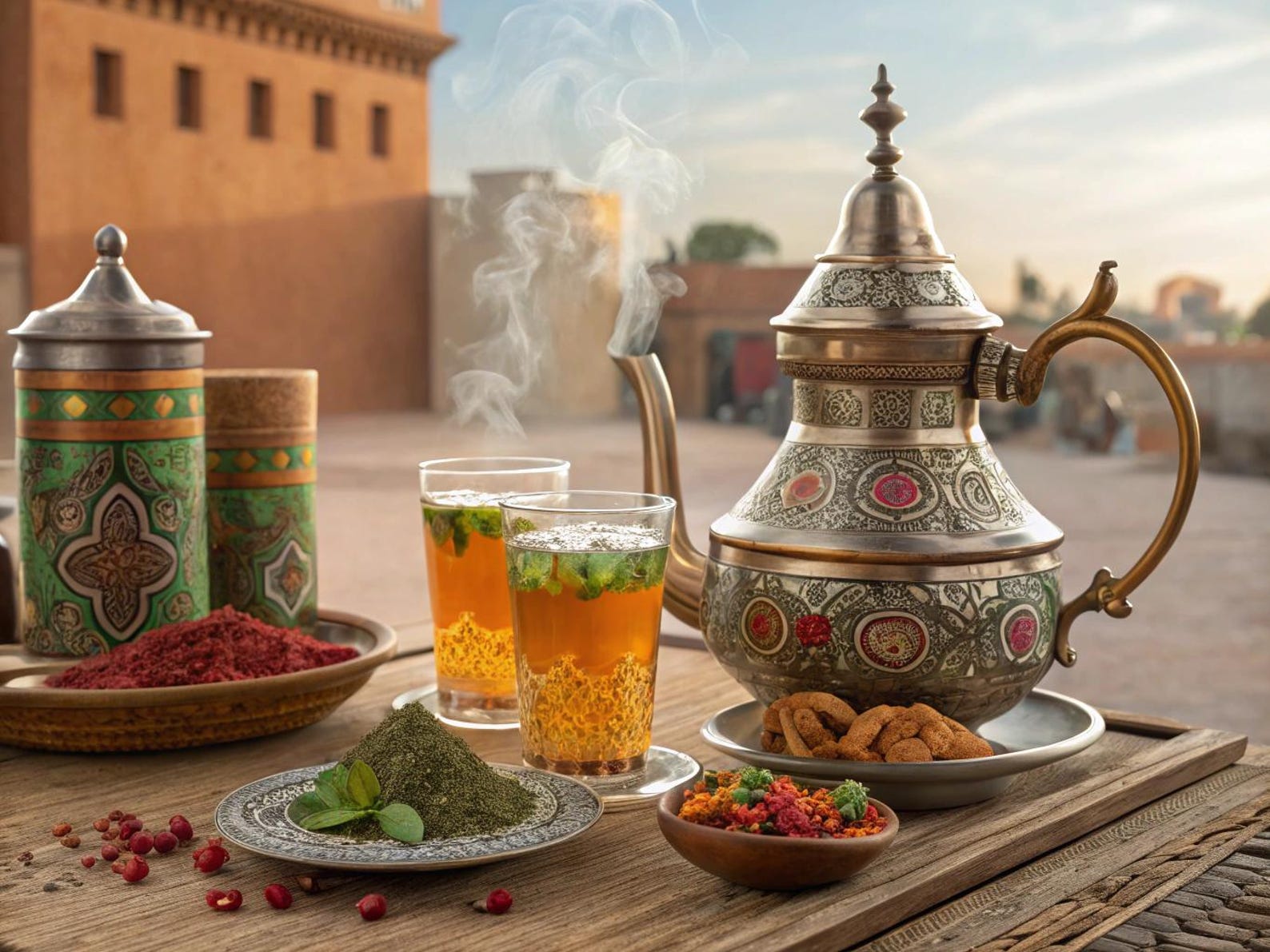 Moroccan Mint Tea Guide | How to Make Atay Maghribi | Traditional ...