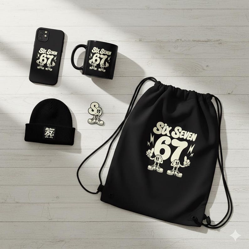 Six Seven 67 PNG • 67 Meme Sublimation Design • Retro Graffiti ...