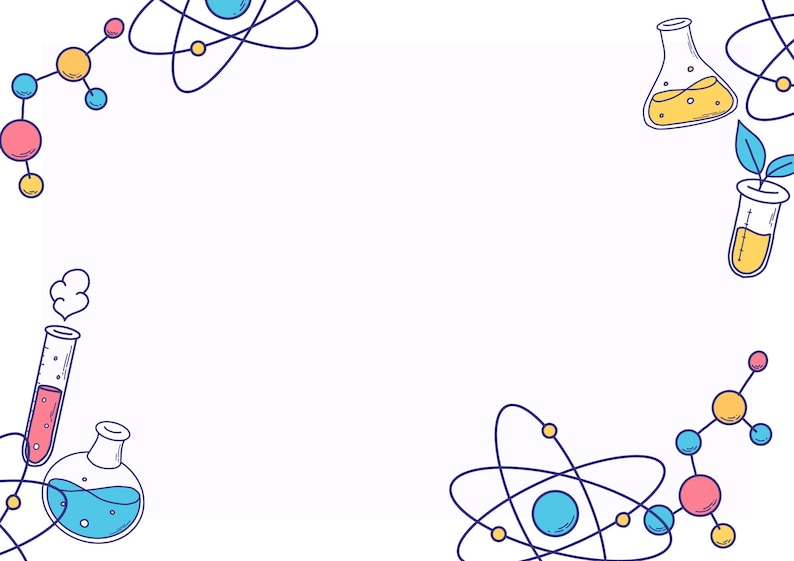 Science Theme Flashcard Template - Etsy