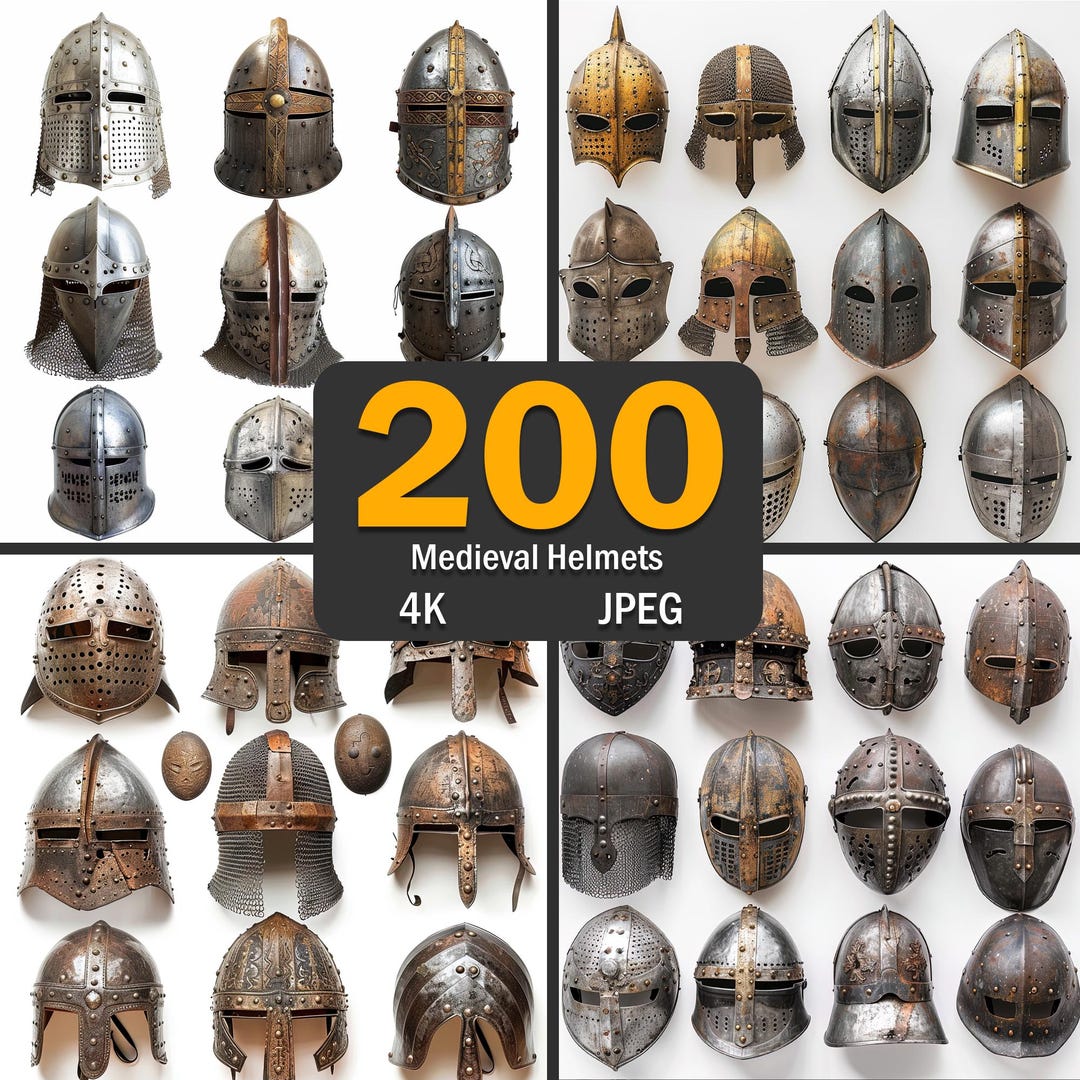 200 Medieval Helmets Collection - Etsy