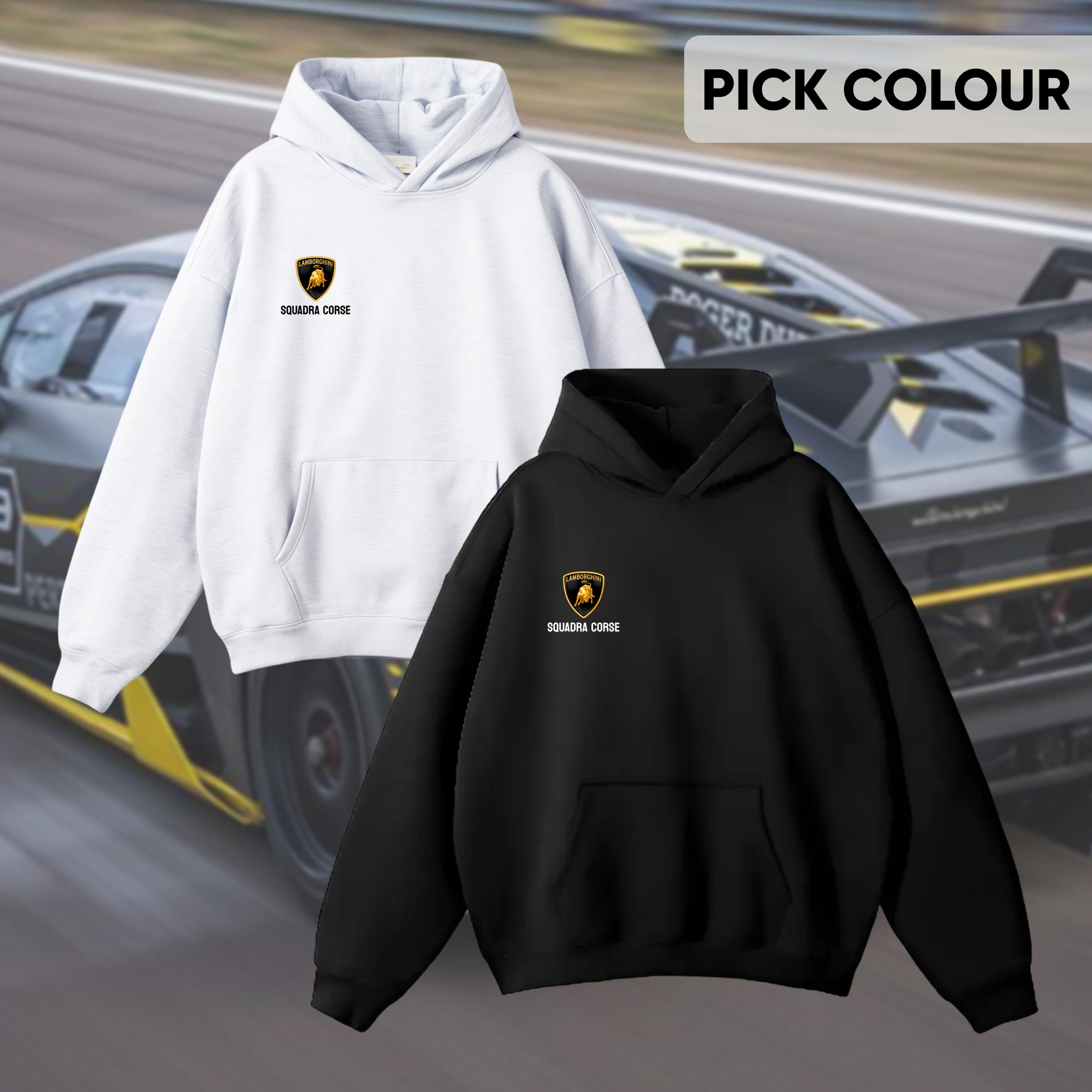 Lamborghini Squadra Corse Hoodie: Cotton Racing Apparel - Etsy