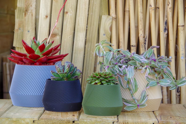 Indoor Minimalistic Planter | Helix Design | Desk Planter | Plant Lover ...