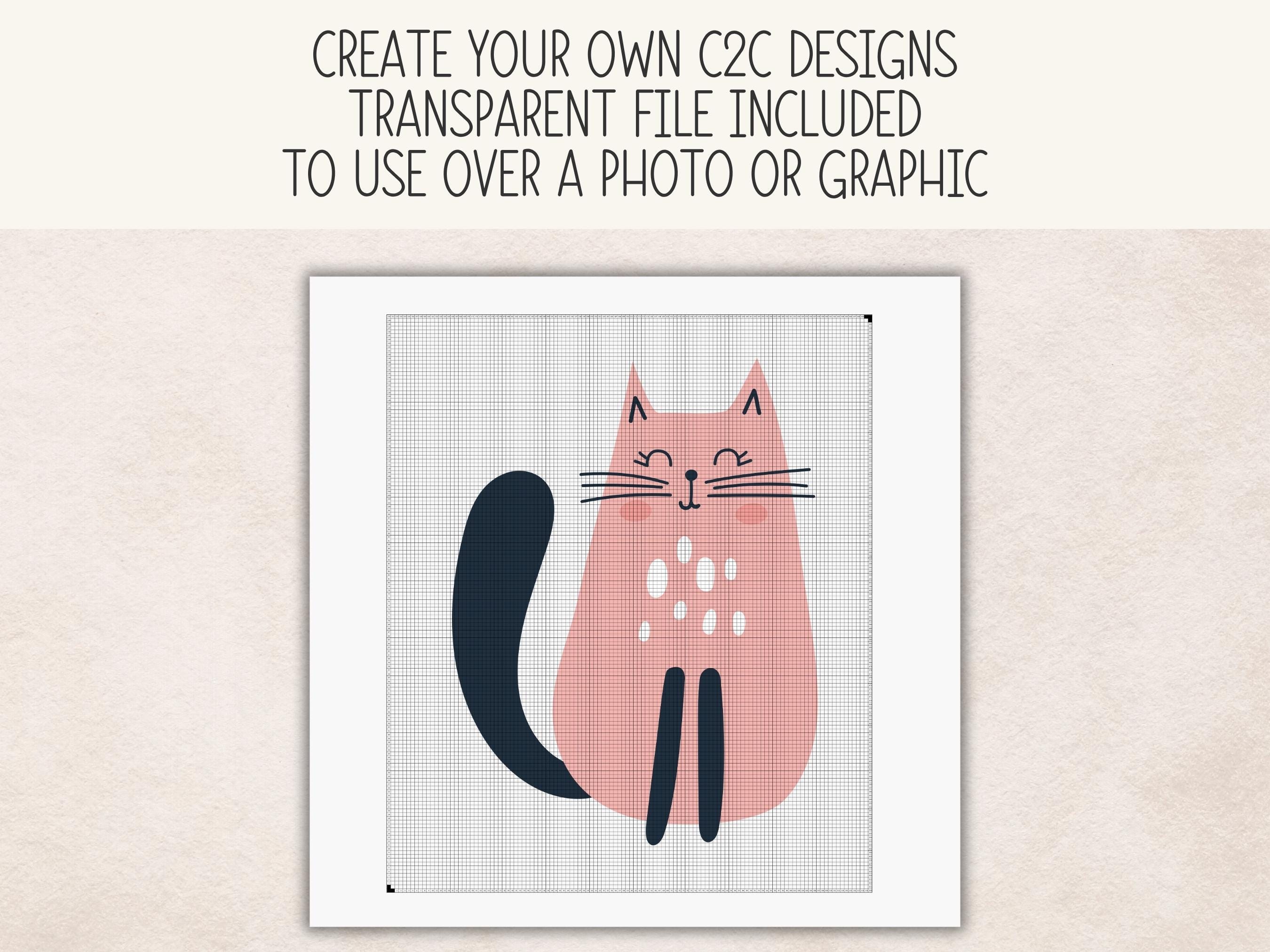 80X100 C2C Blanket Crochet Chart Blank C2C Graph C2C Crochet Pattern ...