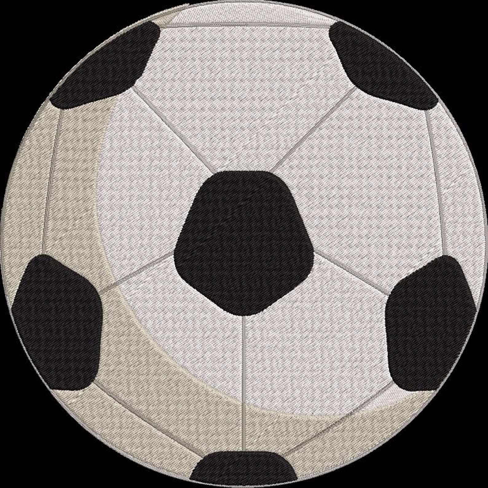 Soccer Ball Embroidery Design – 8 Inch Football Patch – Sports ...