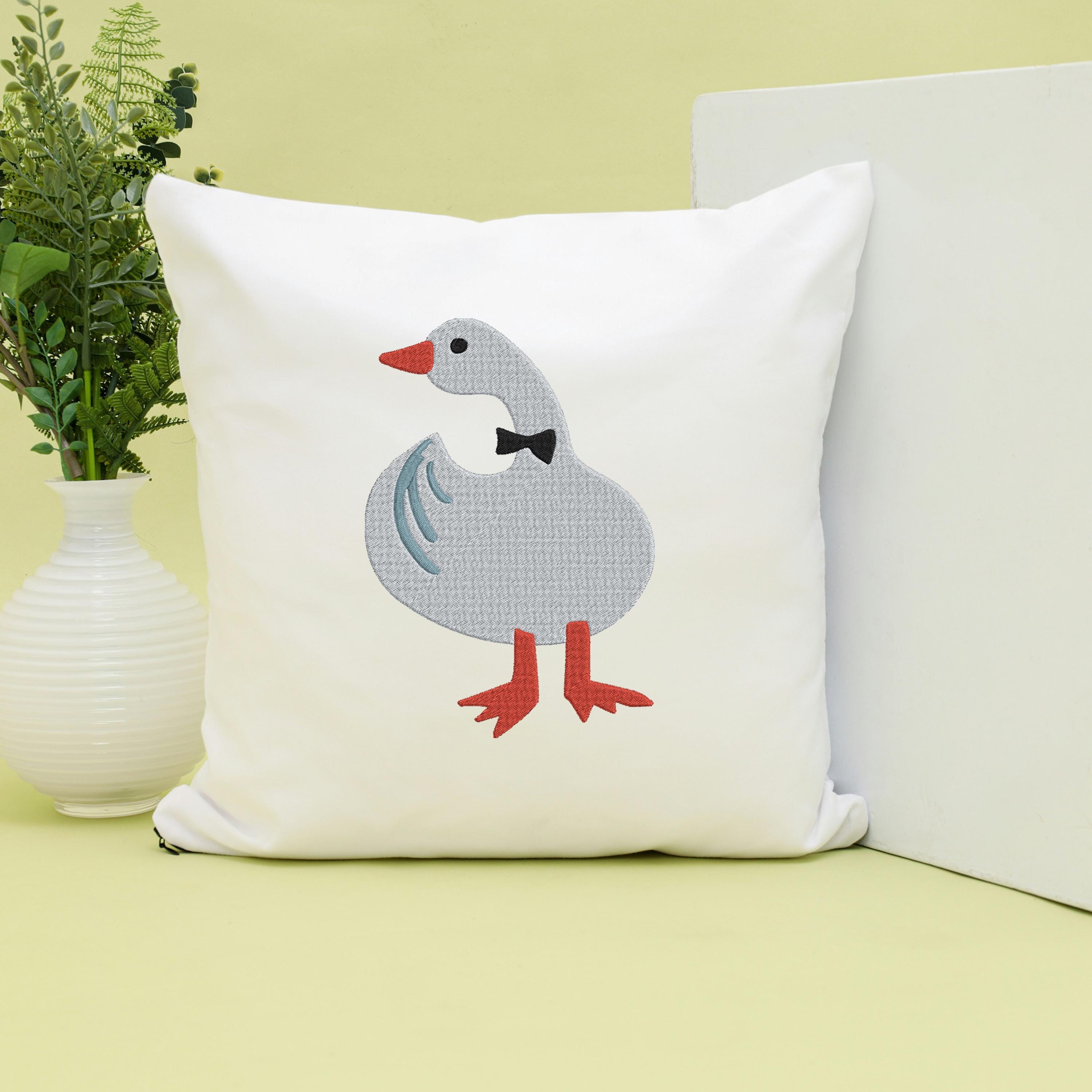 Gentlemen Goose Embroidery Design, Fancy Goose Embroidery File, Dapper ...